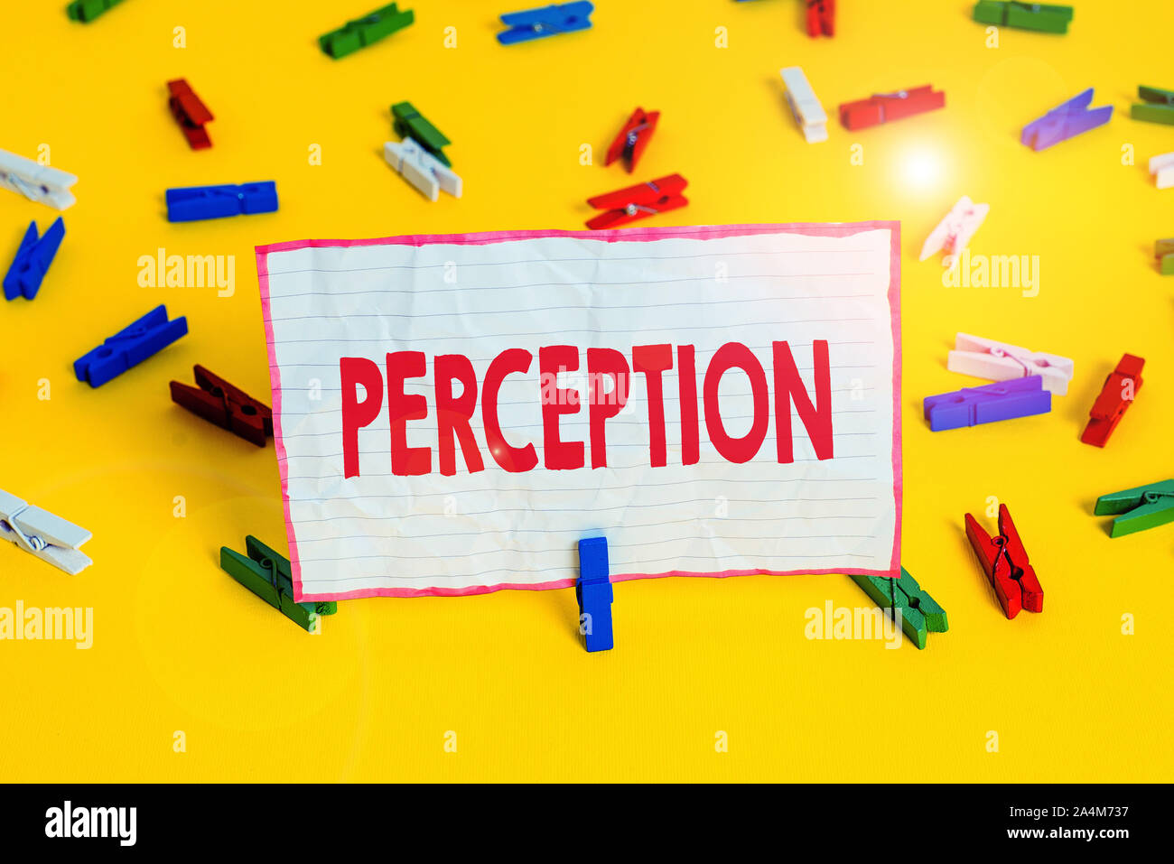 Conceptual hand writing showing Perception. Concept meaning individuals ...