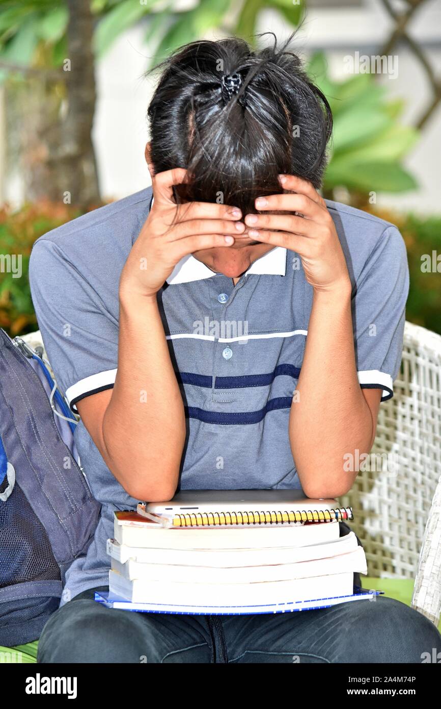 Student And Depression Stock Photo - Alamy