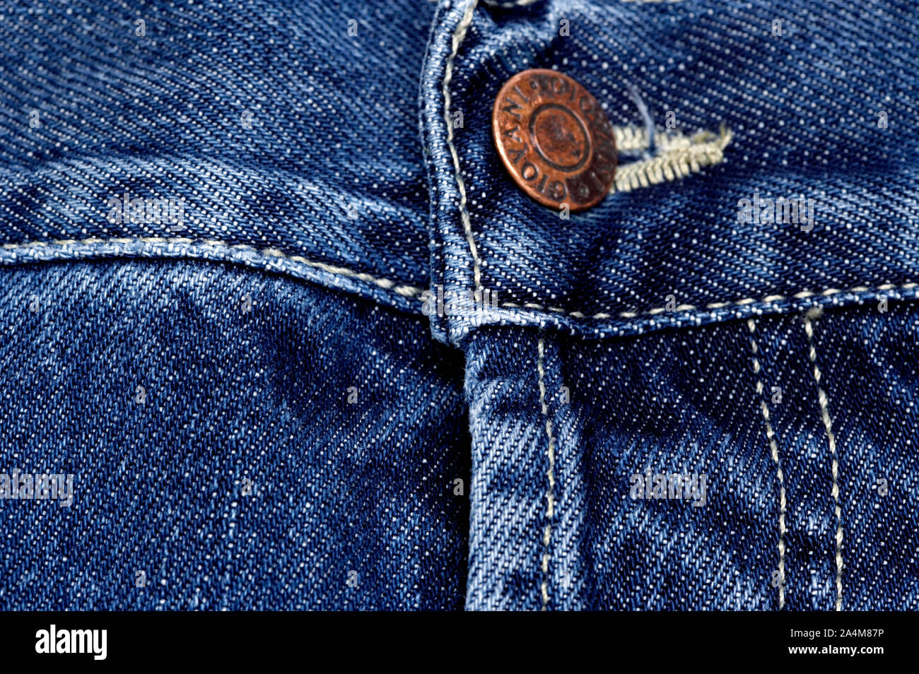 Button Seam Stock Photo Alamy