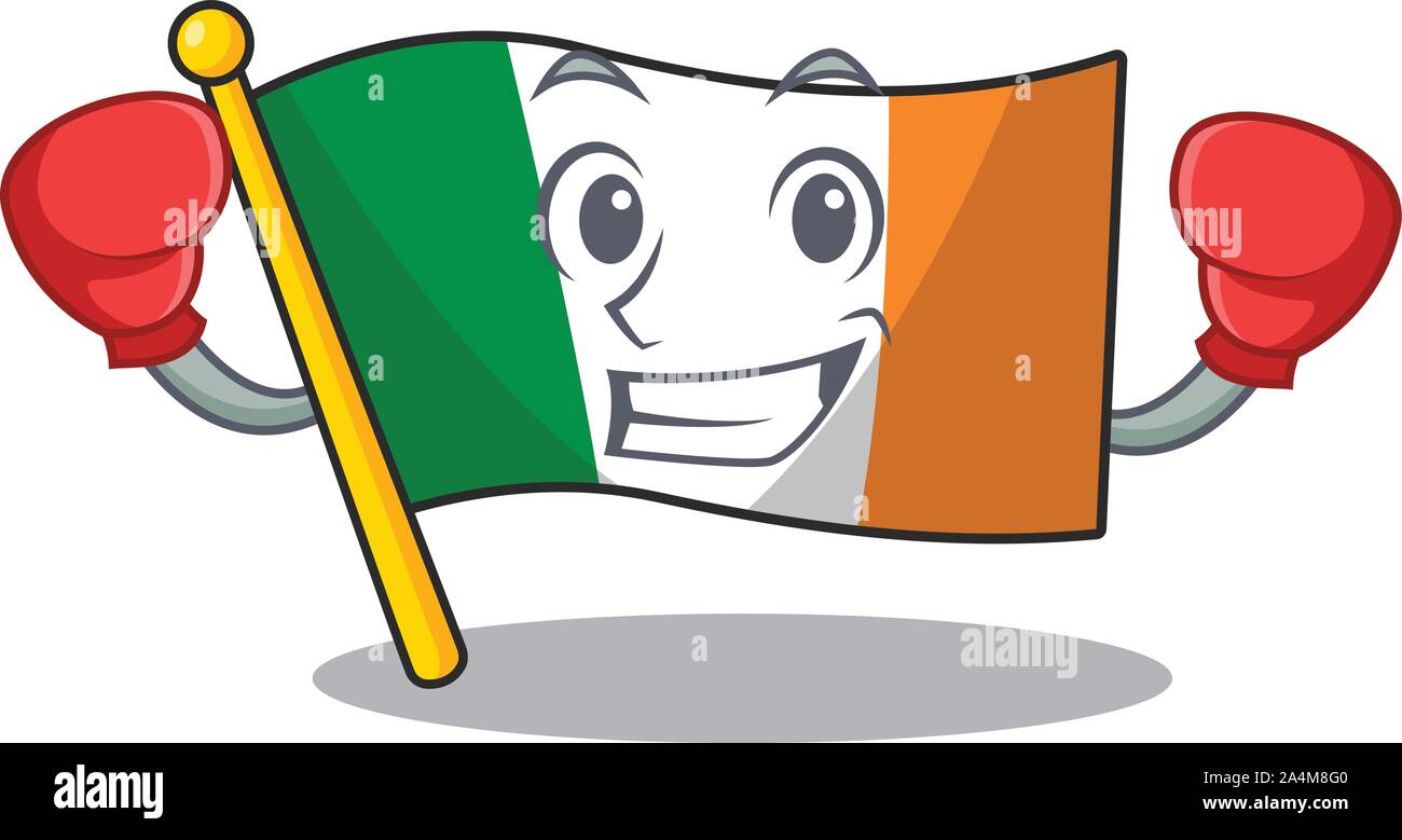 Boxing flag ireland isolated with the cartoon Stock Vector Image & Art ...