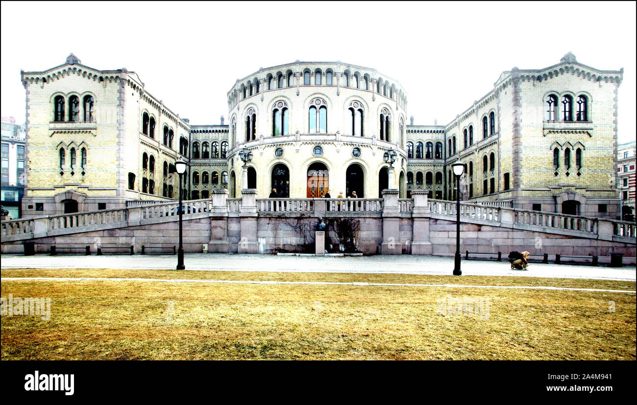 The Norwegian Parliament - Stortinget Stock Photo - Alamy
