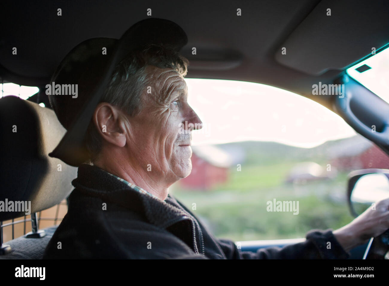 Man driving a car Stock Photo - Alamy