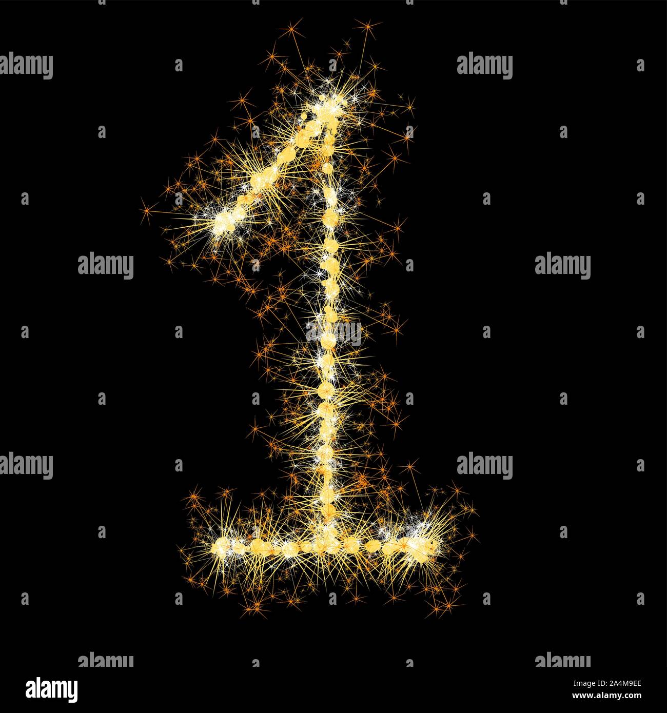 glittering sparks numbers Stock Vector Image & Art - Alamy
