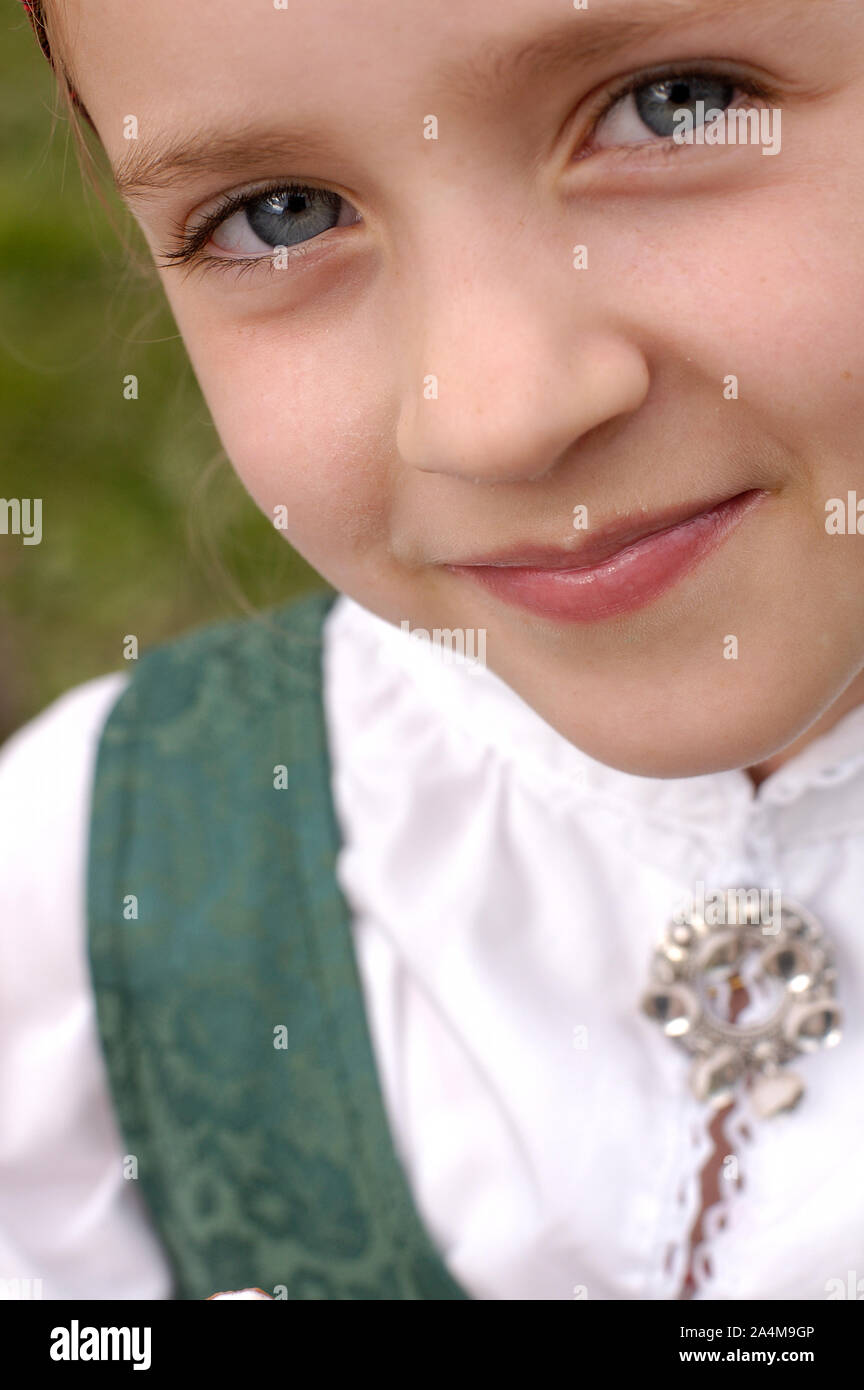 Girl in Traditional costume Stock Photo - Alamy