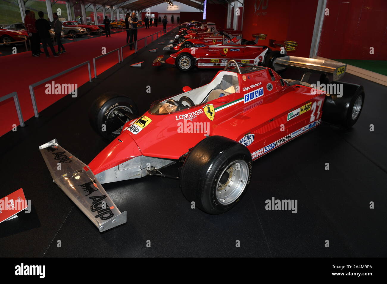 MUGELLO, IT, October, 2017: Ferrari F1 126 CK 1981 of Gilles Villeneuve ...