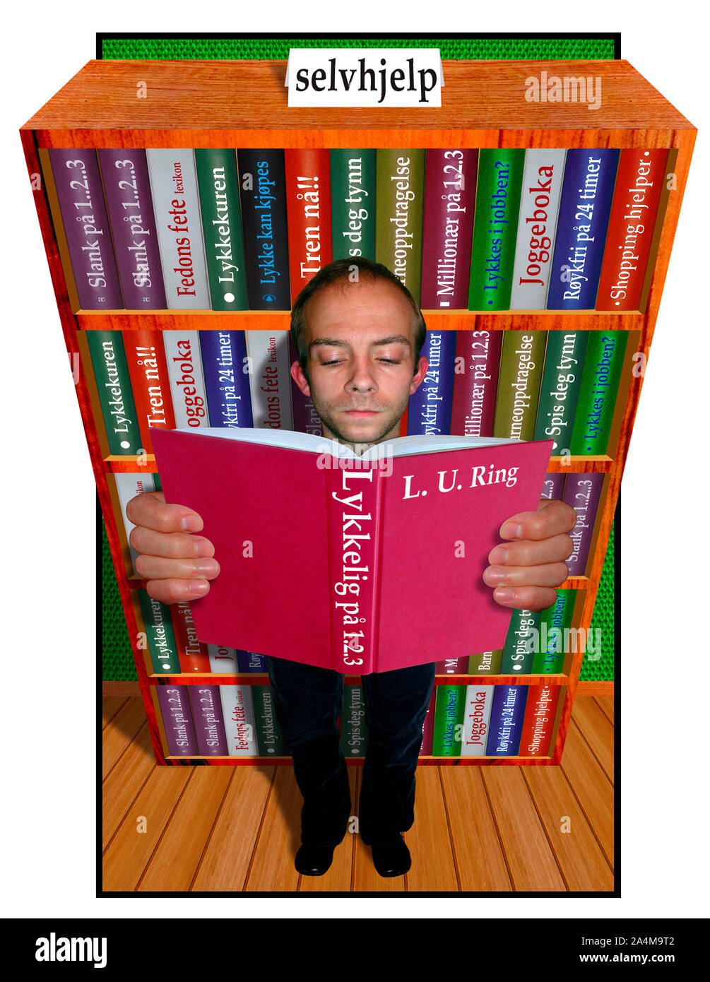 Concept / conseptual: self aid - help yourself to happiness Stock Photo ...