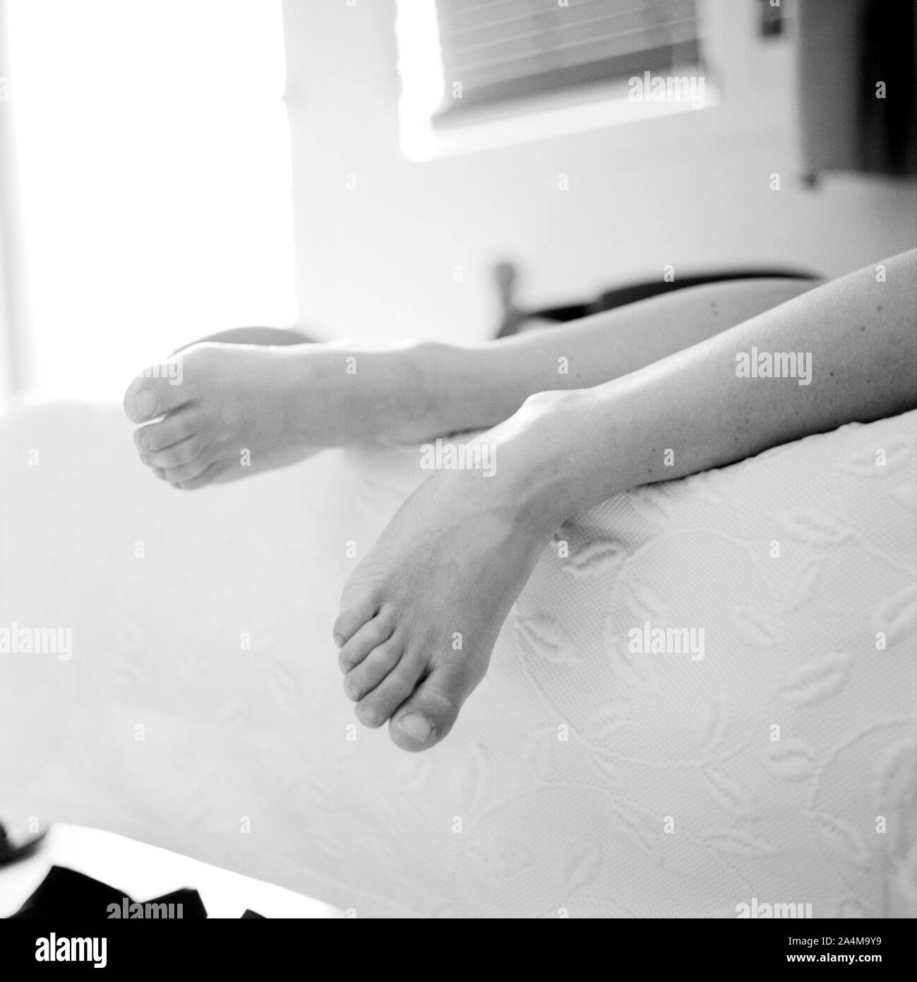 Barefoot in Black and White Stock Photos & Images - Alamy
