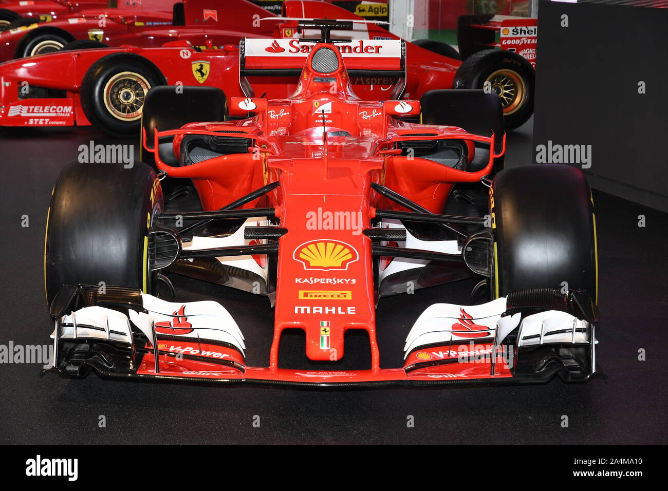 MUGELLO, IT, October, 2017: Ferrari F1 SF70H 2017 at Paddock Show of ...