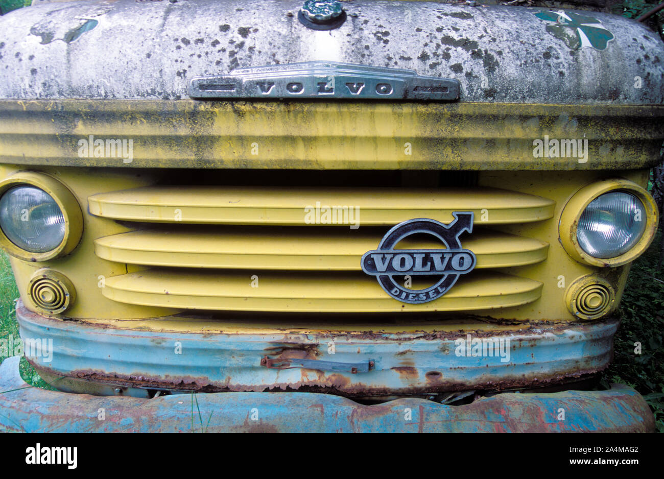 Old rusty Volvo lorry Stock Photo - Alamy