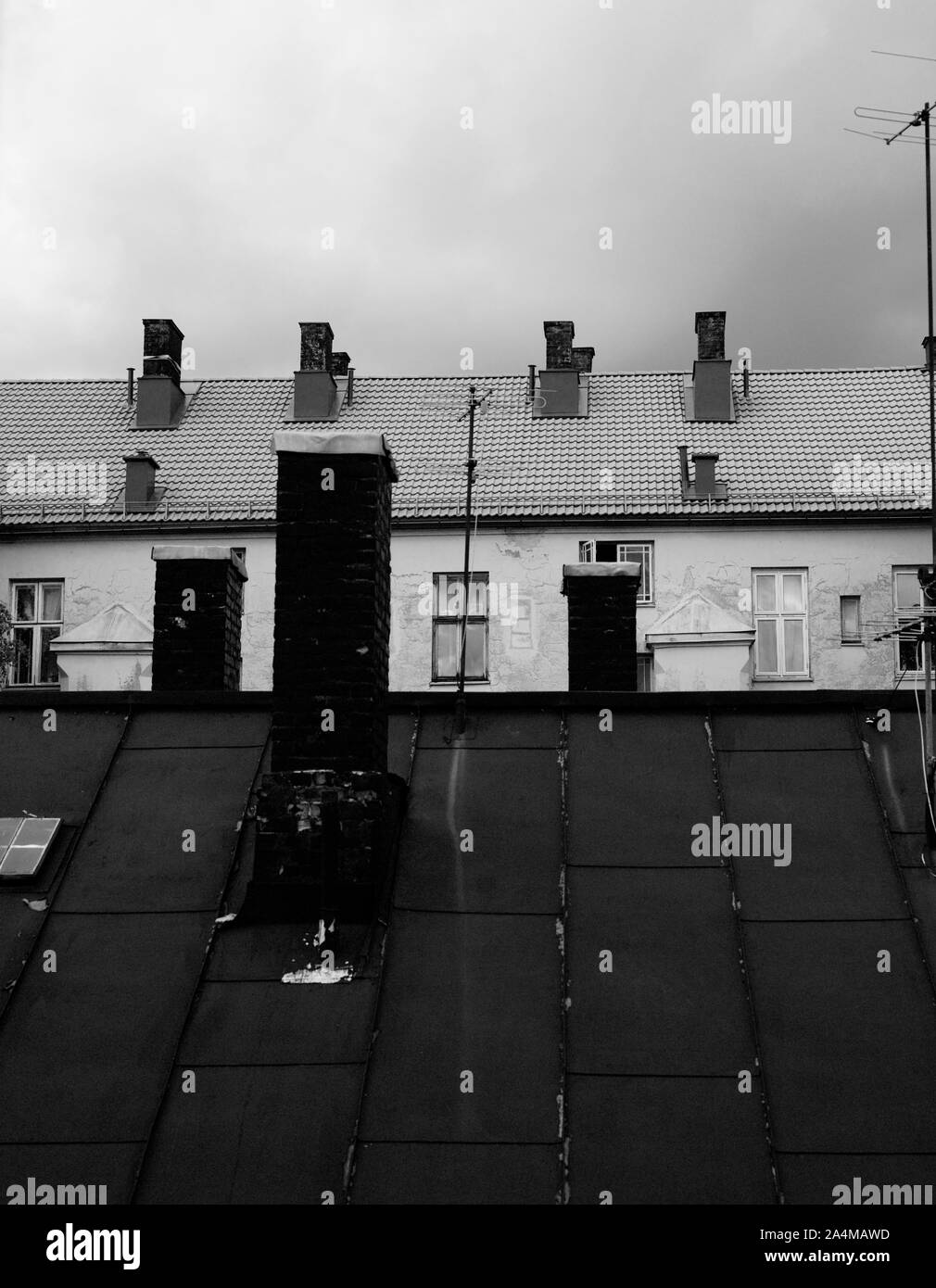 Black chimneys hi-res stock photography and images - Alamy