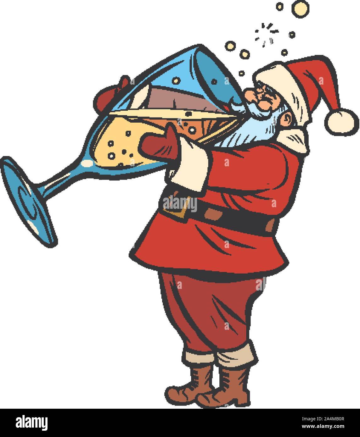 New year christmas drinks Stock Vector Images - Alamy