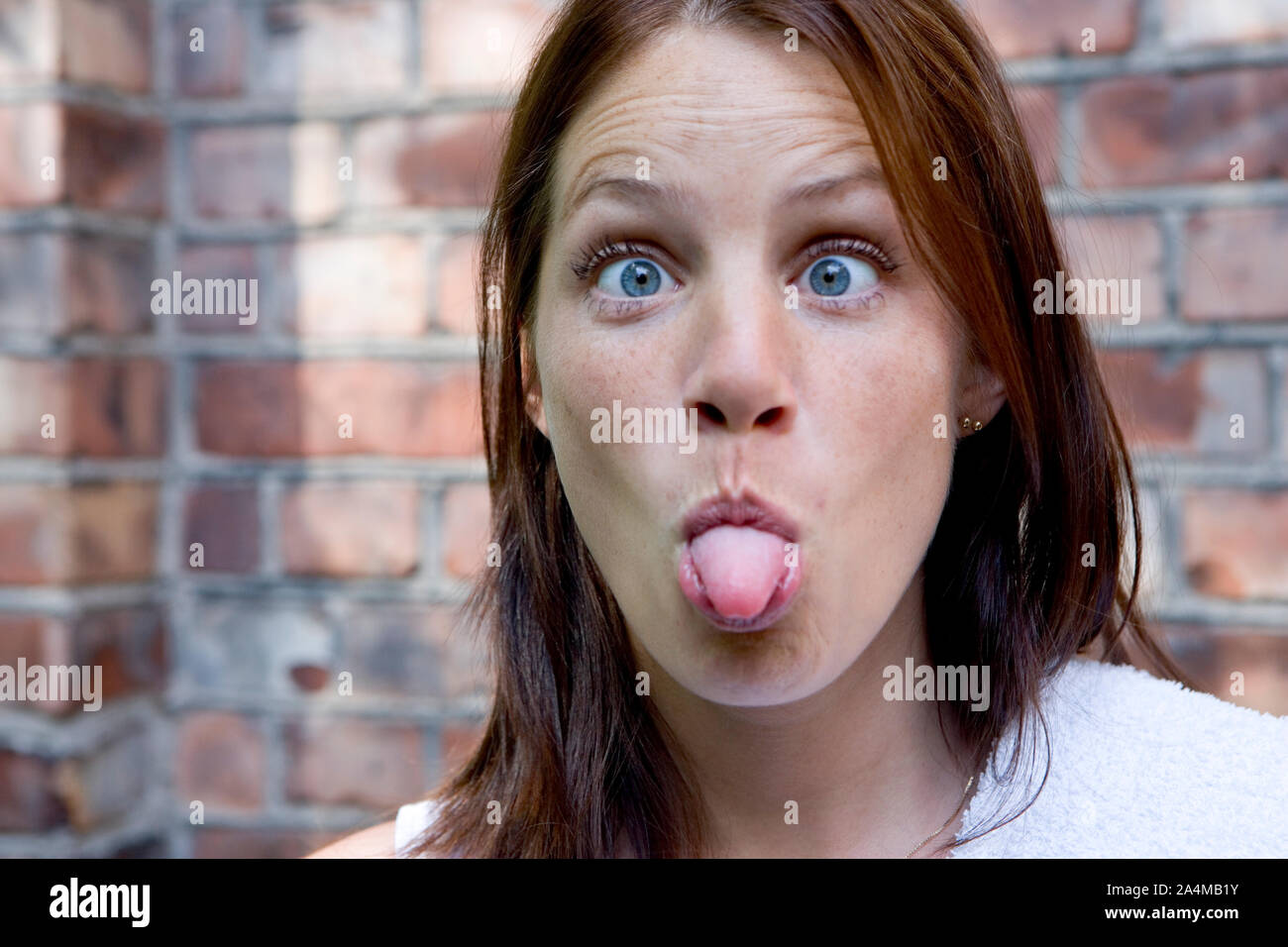 Making a face Stock Photo - Alamy