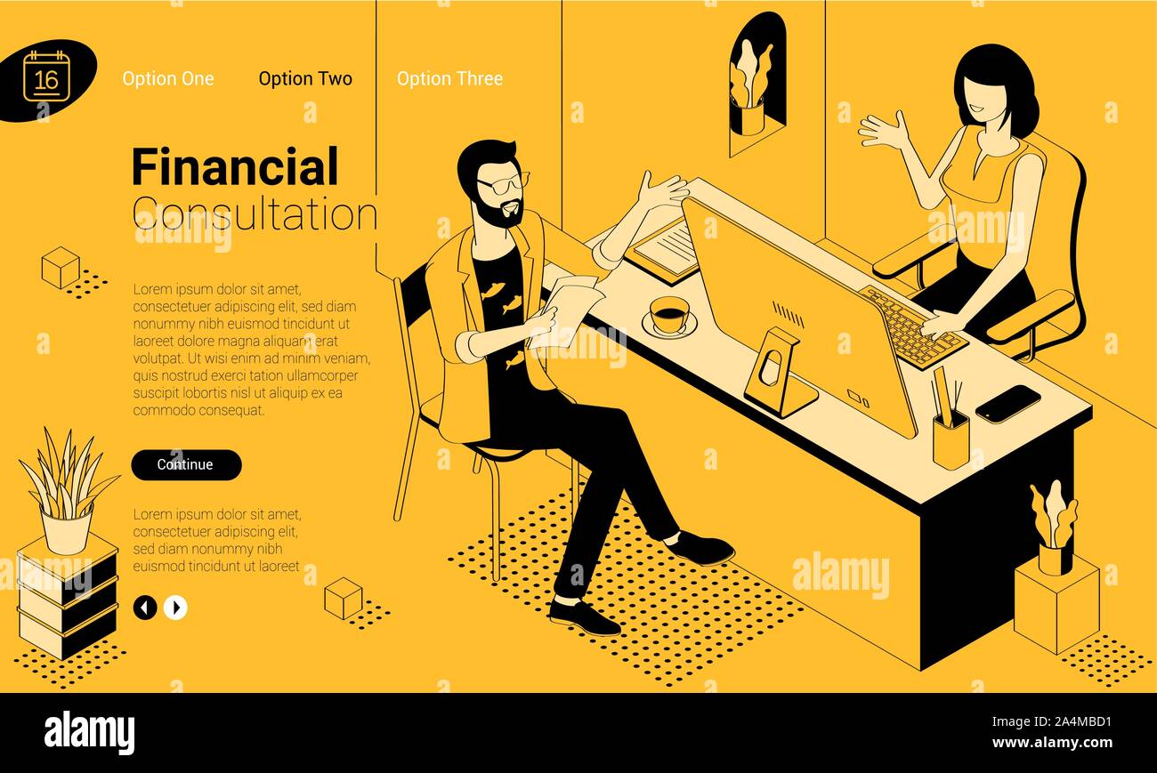 Business consulting company landing hi-res stock photography and images ...
