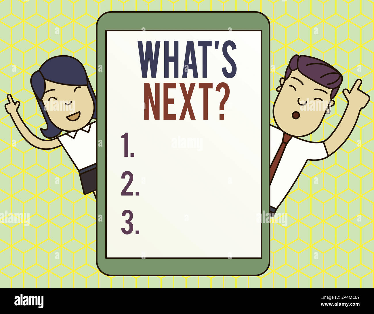 Text sign showing What S Next Question. Business photo text asking ...