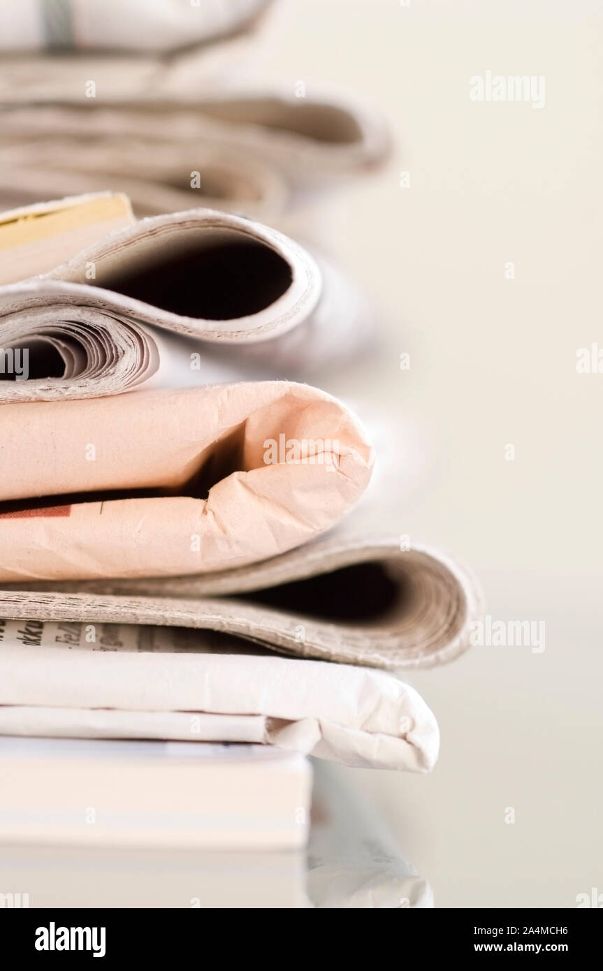 Recycling of newspaper Stock Photo - Alamy