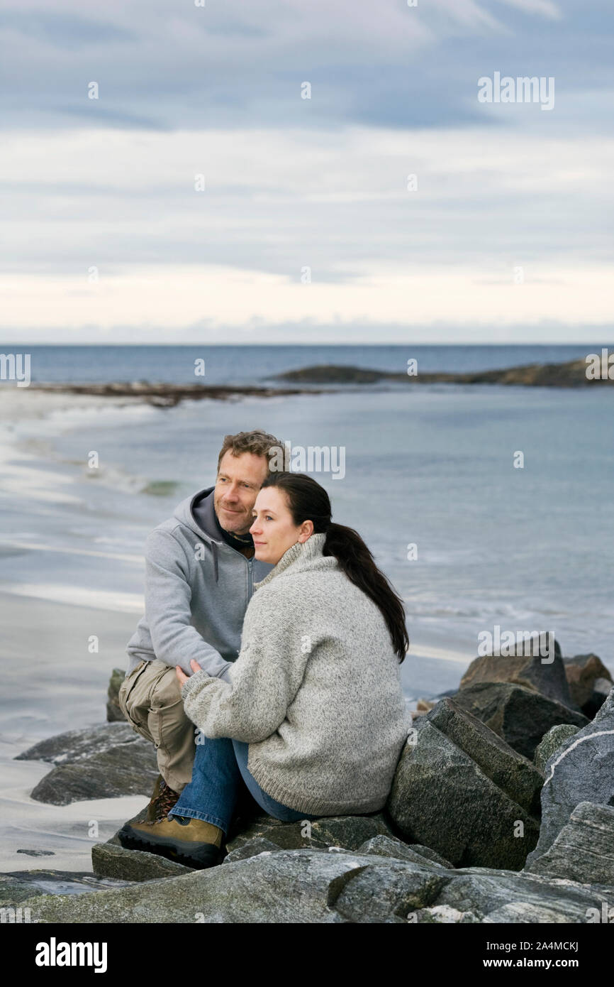 Couple at Giske Stock Photo - Alamy