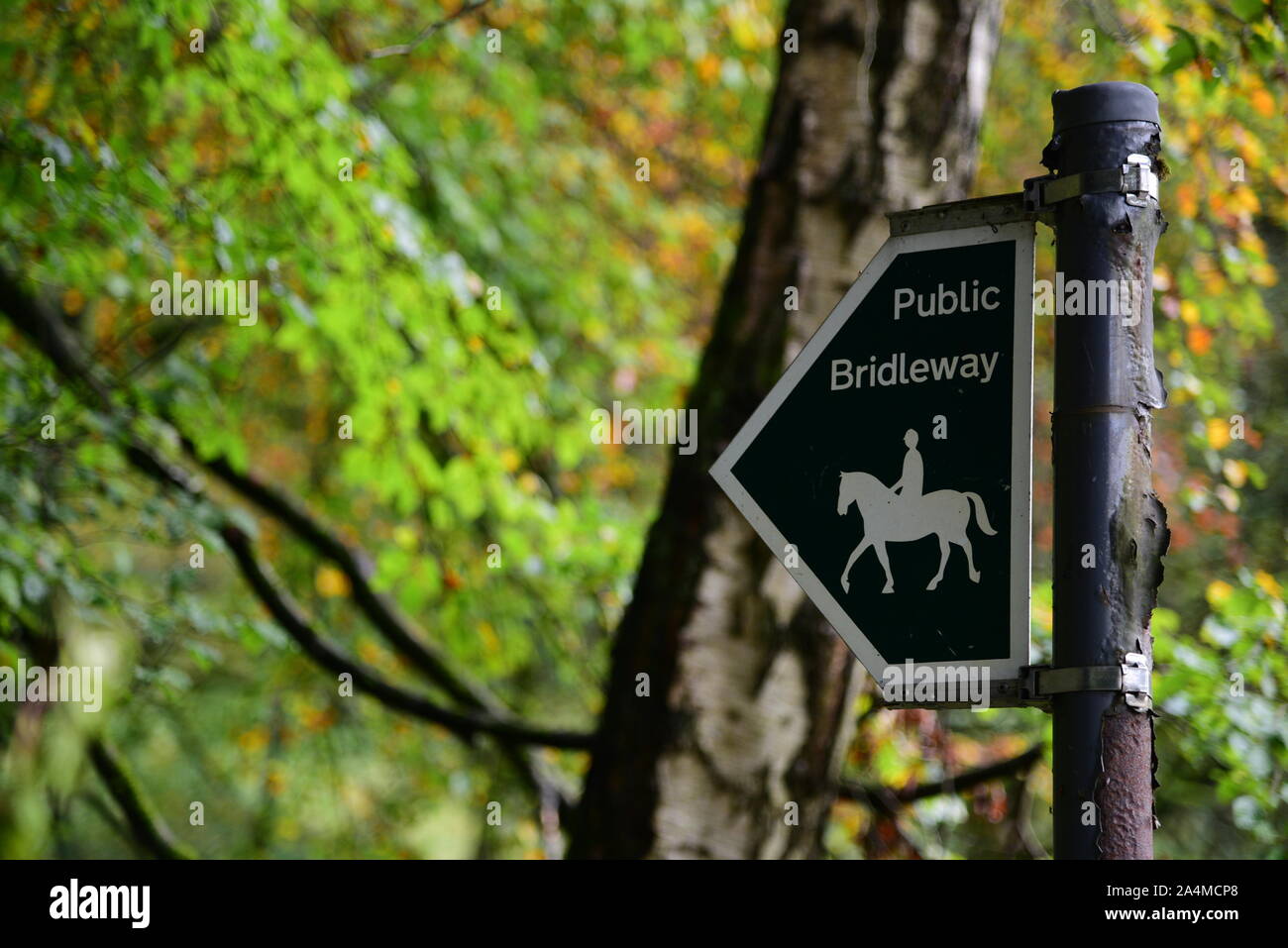 Public Bridleway sign Stock Photo - Alamy