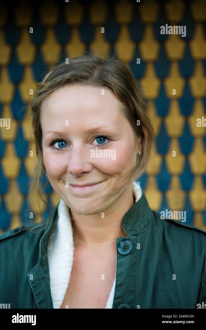 Shy blond female teenager hi-res stock photography and images - Alamy