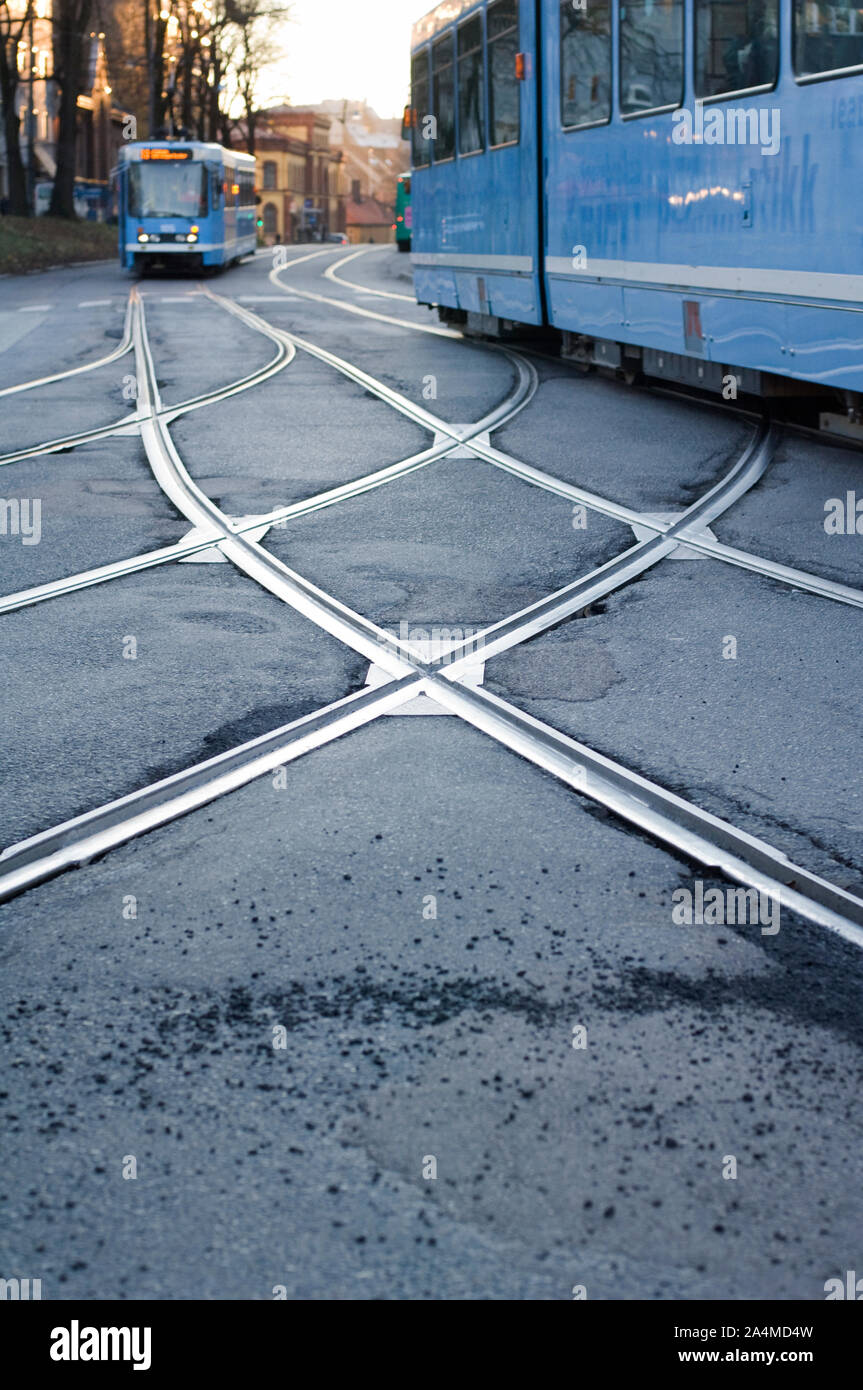 Public transport in Oslo. infrastructure Stock Photo - Alamy