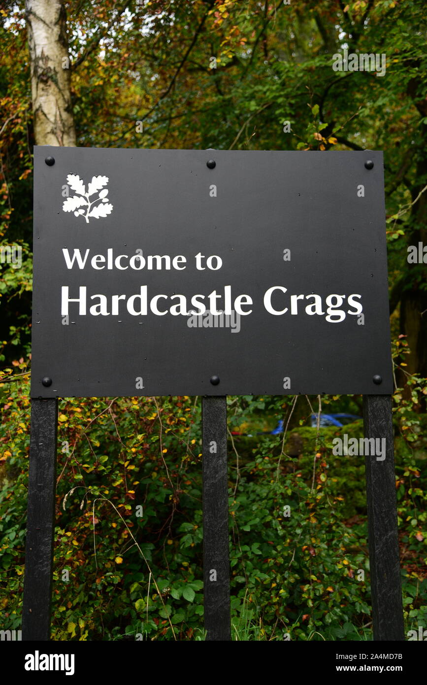 Hardcastle crags signage hi-res stock photography and images - Alamy