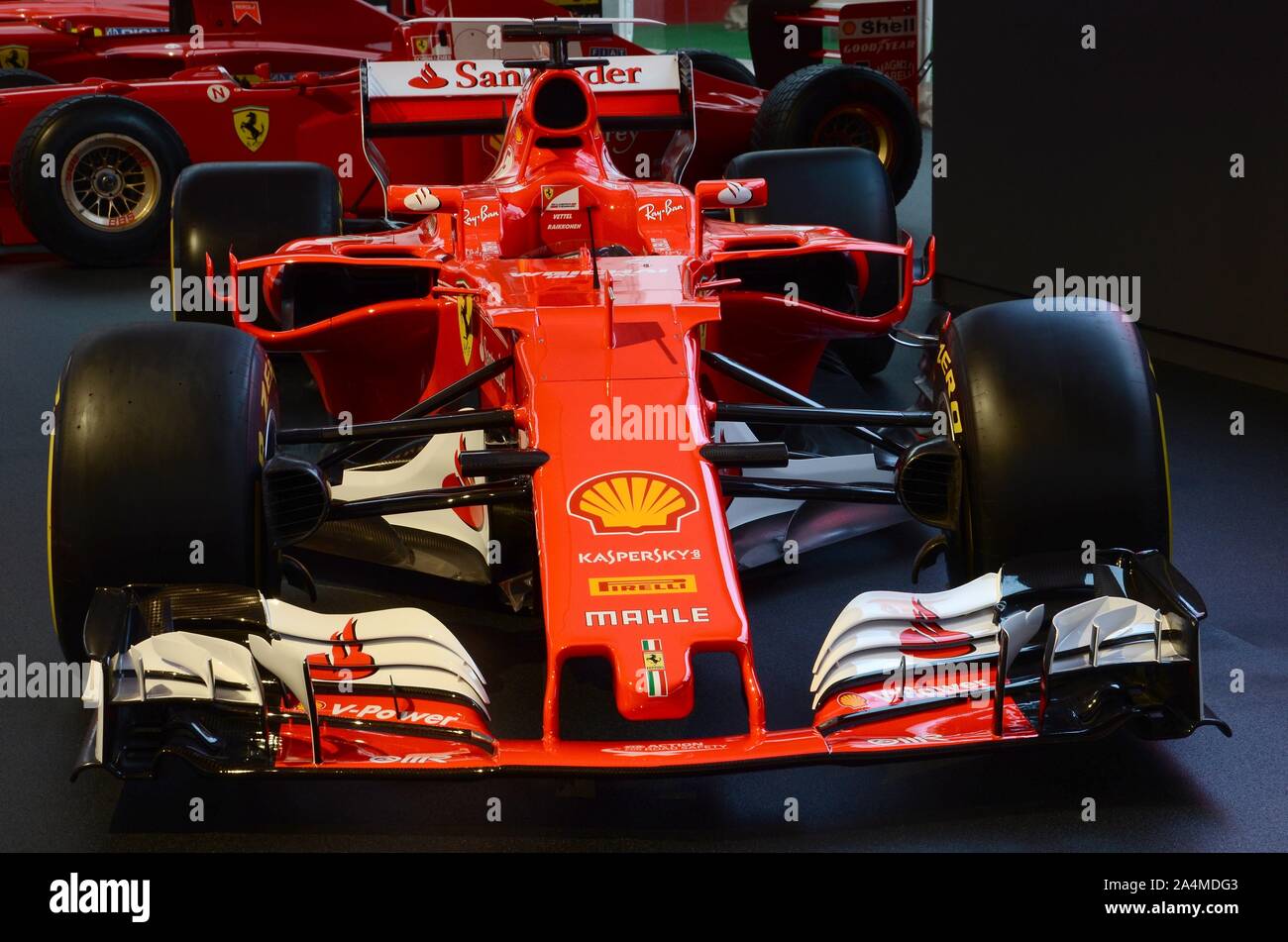 MUGELLO, IT, October, 2017: Ferrari F1 SF70H 2017 at Paddock Show of ...