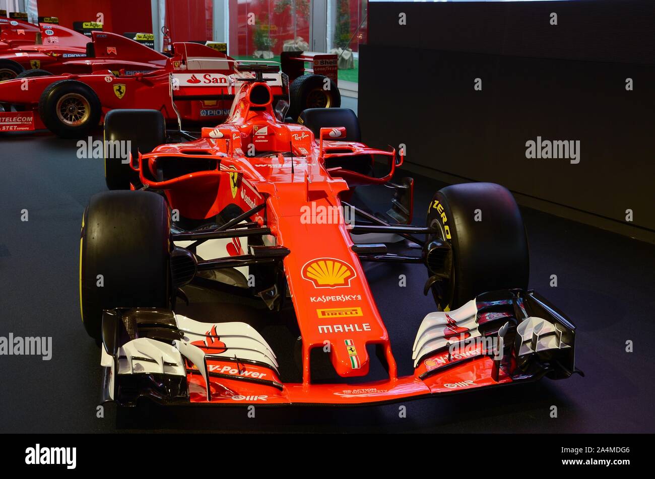 MUGELLO, IT, October, 2017: Ferrari F1 SF70H 2017 at Paddock Show of ...
