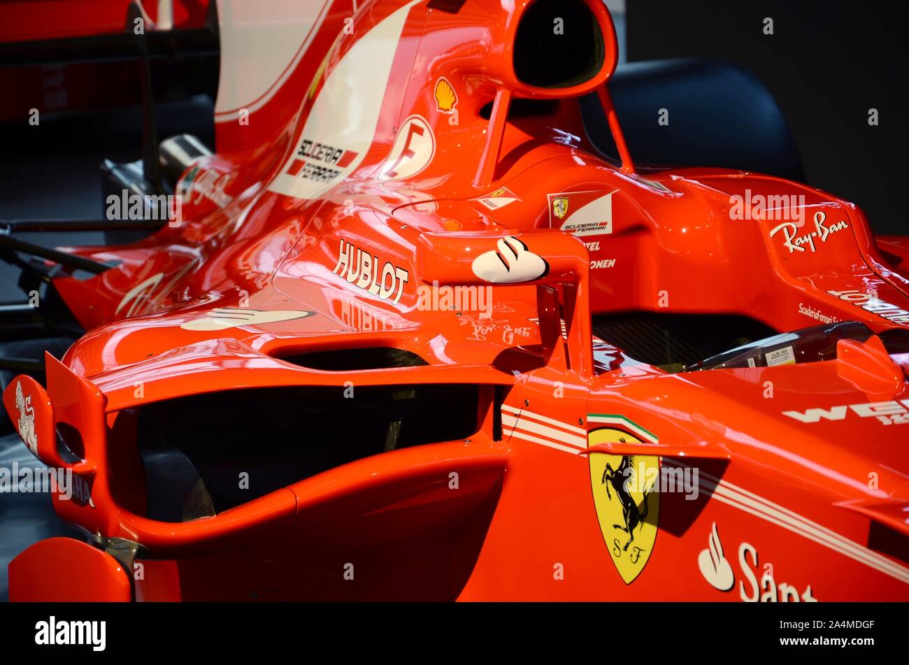 MUGELLO, IT, October, 2017: Ferrari F1 SF70H 2017 at Paddock Show of ...