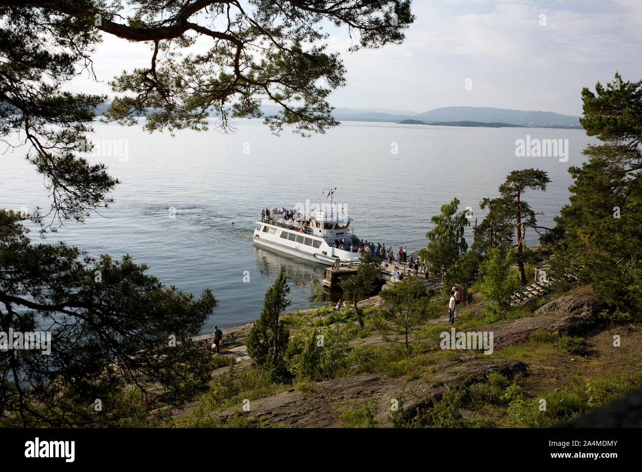 Island in the Oslo fjord Stock Photo - Alamy