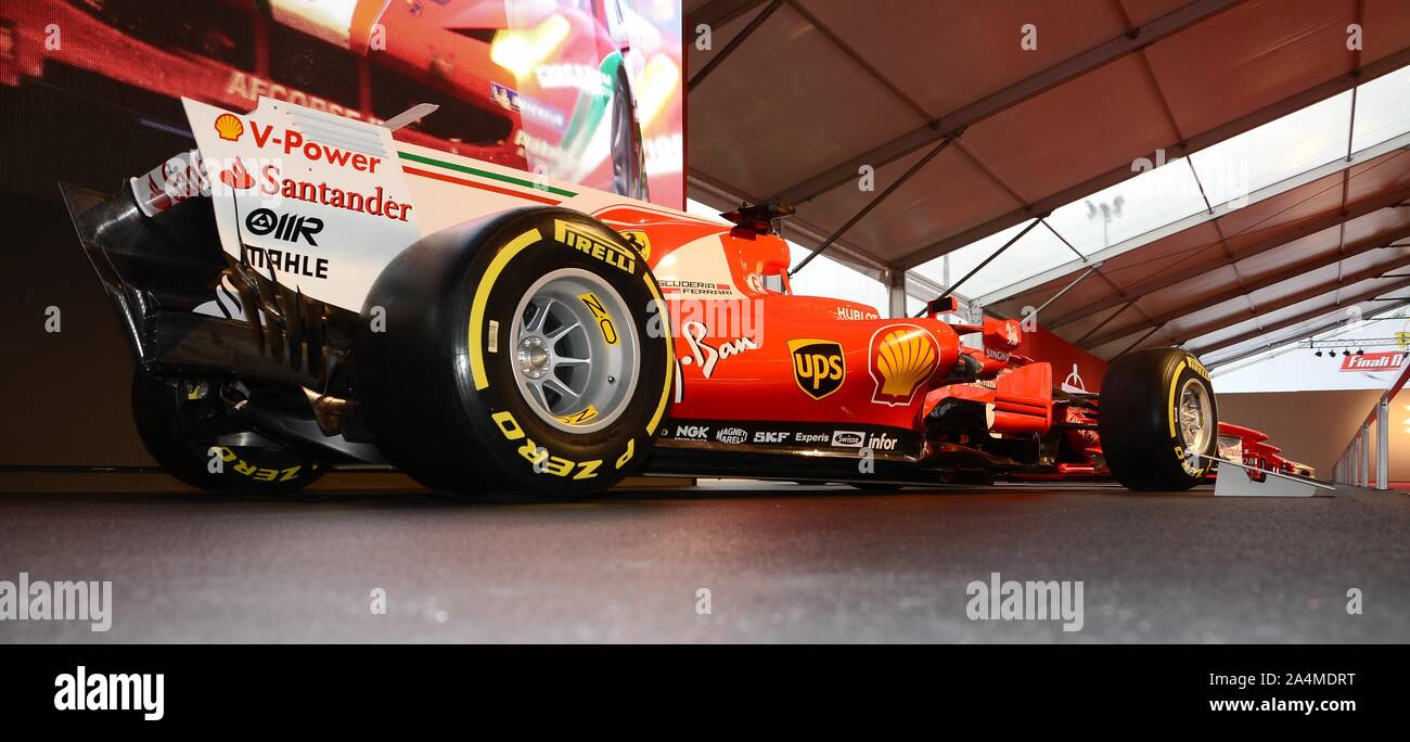 MUGELLO, IT, October, 2017: Ferrari F1 SF70H 2017 at Paddock Show of ...