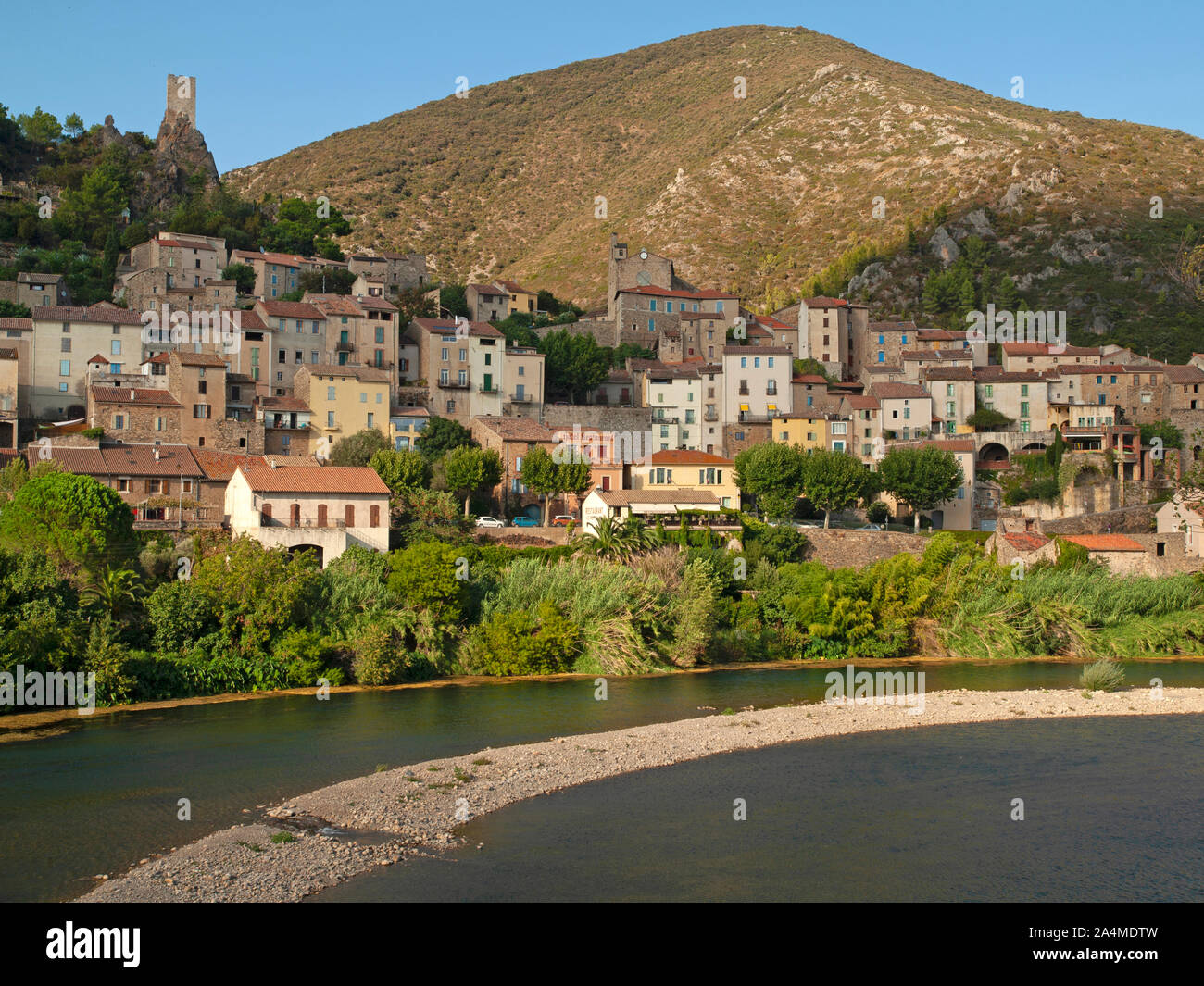 Roquebrun france river hi-res stock photography and images - Alamy