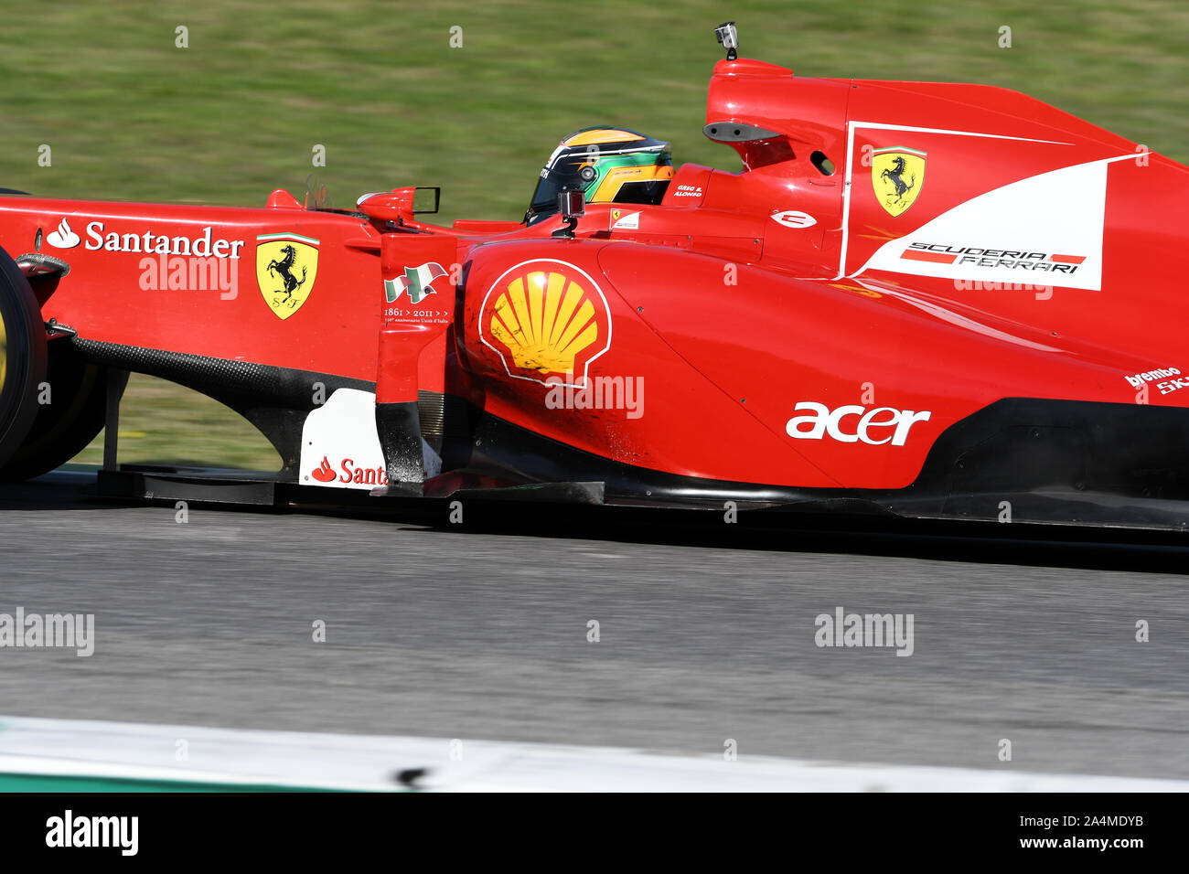 MUGELLO, IT, October 2017: Modern Era Ferrari F150 in action at Mugello ...