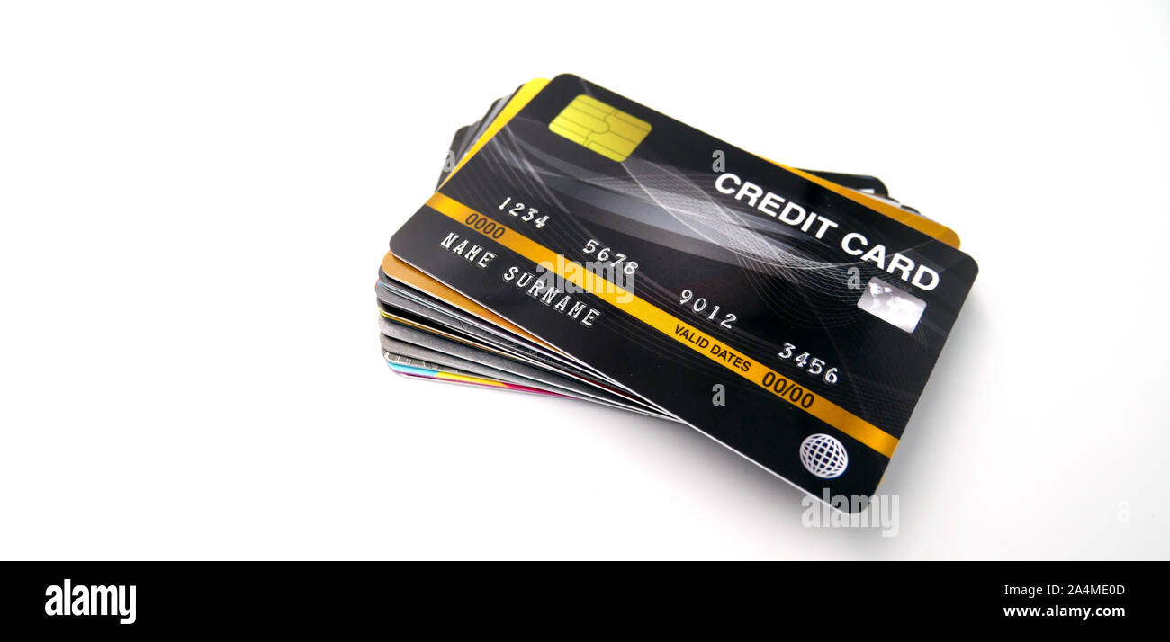 mockup credit card, the popular payment method with plastic and ...