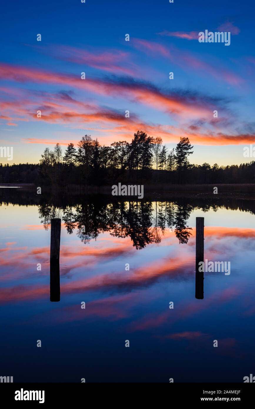 Bollard sunset hi-res stock photography and images - Alamy