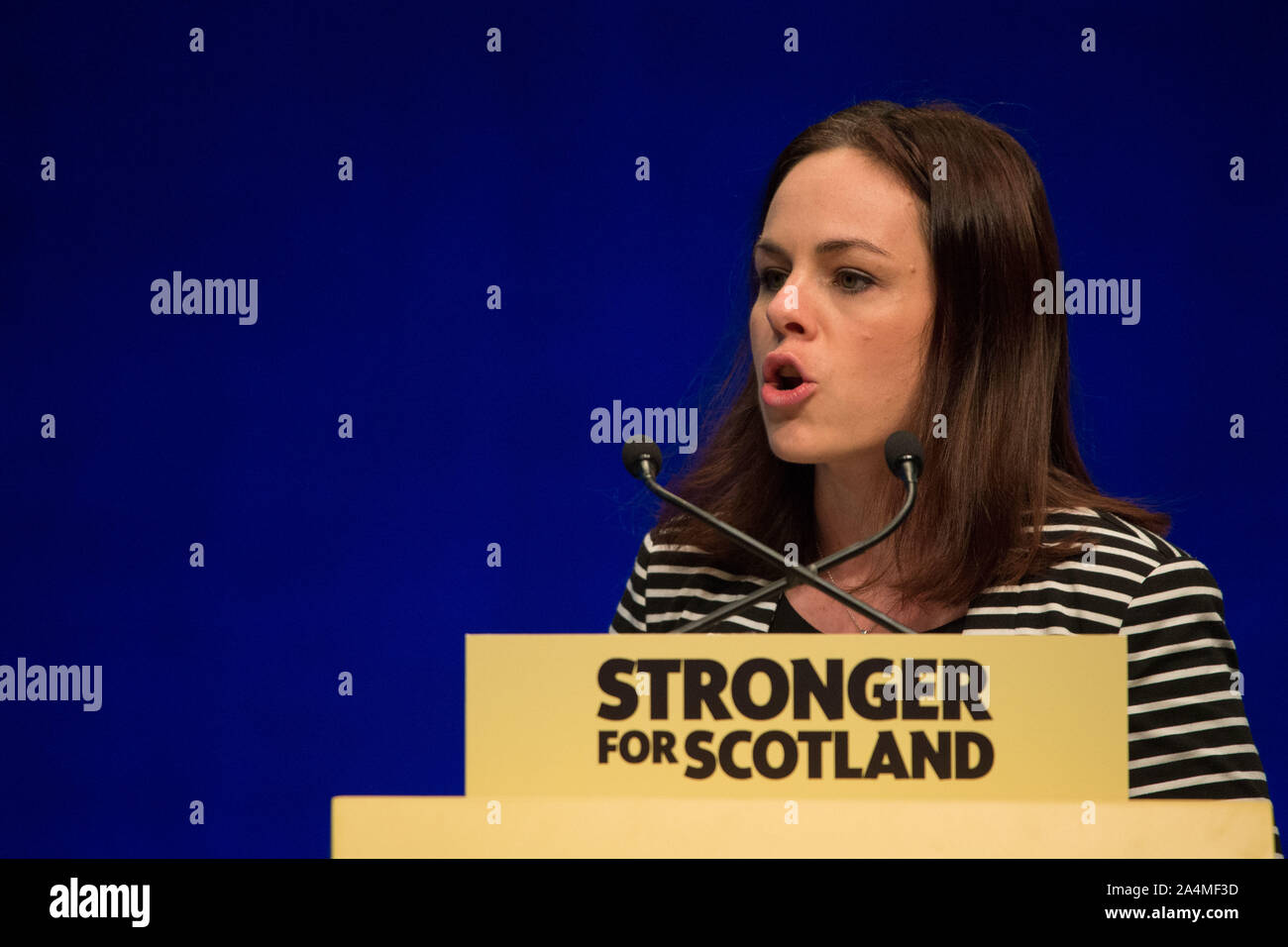 Aberdeen, UK. 15 October 2019. Pictured: Kate Forbes MSP of the ...
