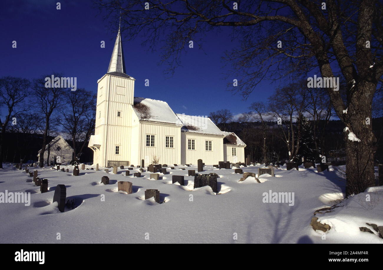 Hakadal church in Norway Stock Photo - Alamy