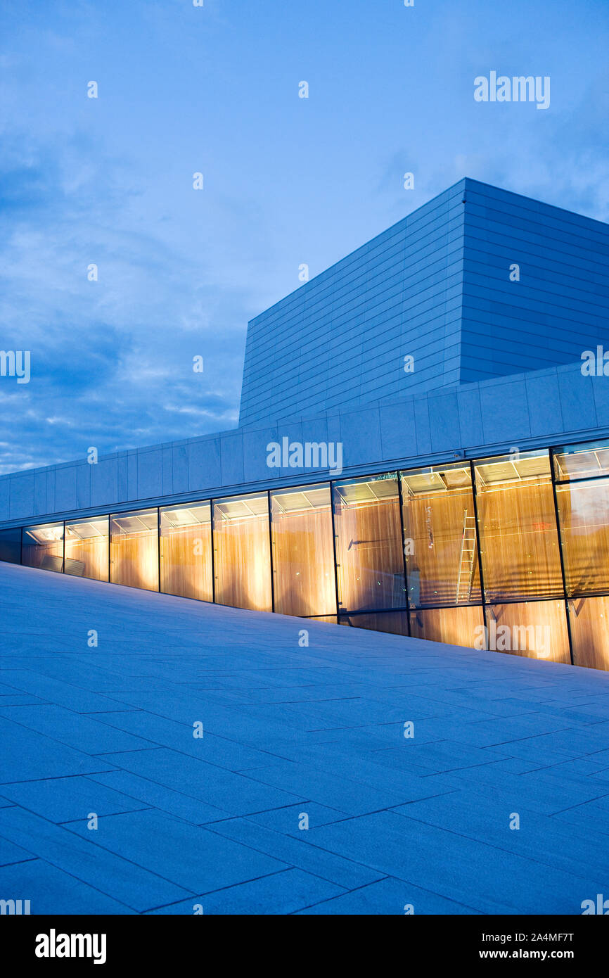 Glass facade oslo opera house hi-res stock photography and images - Alamy