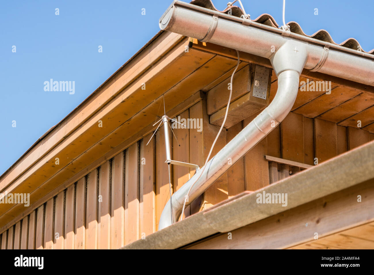 lightning conductor at the house Stock Photo - Alamy