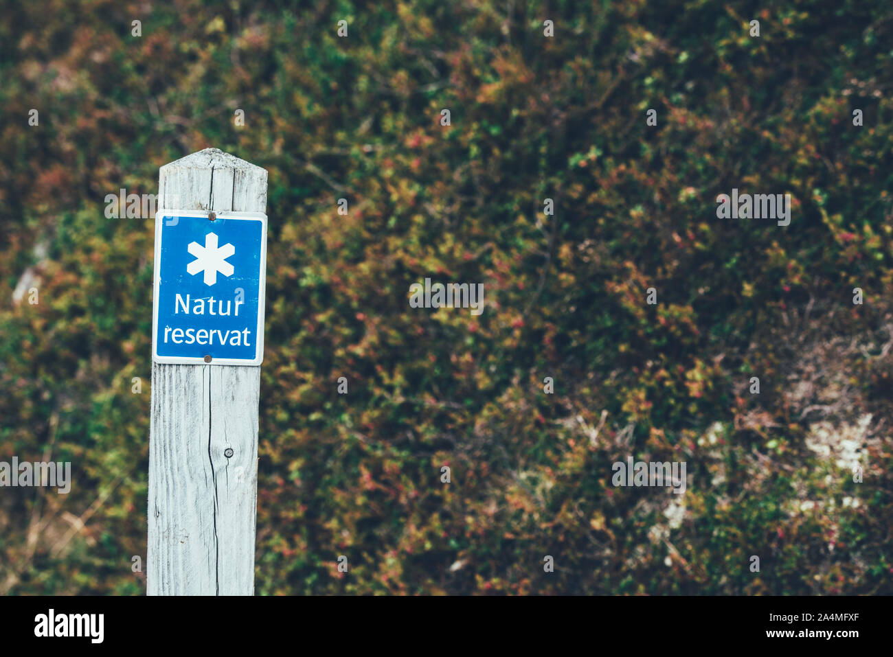 Nature reserve sign Stock Photo - Alamy