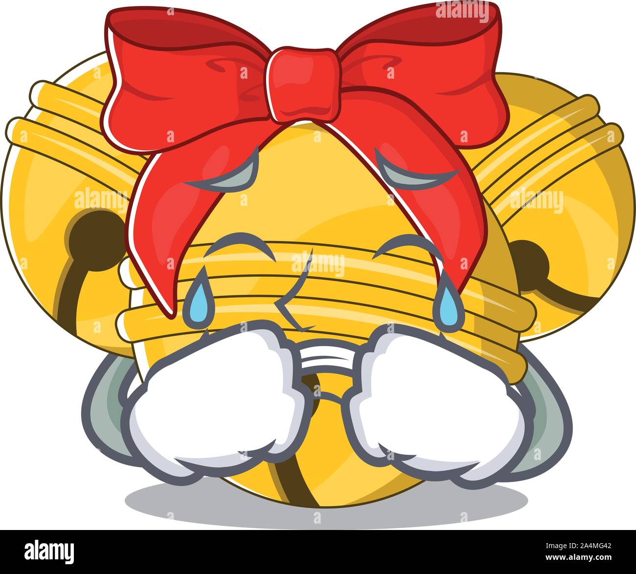 Crying Jingle bell in the character shape Stock Vector Image & Art - Alamy