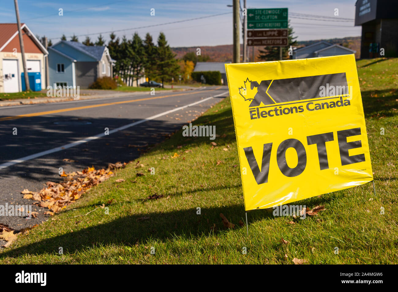 Elections canada polling station sign hi-res stock photography and ...