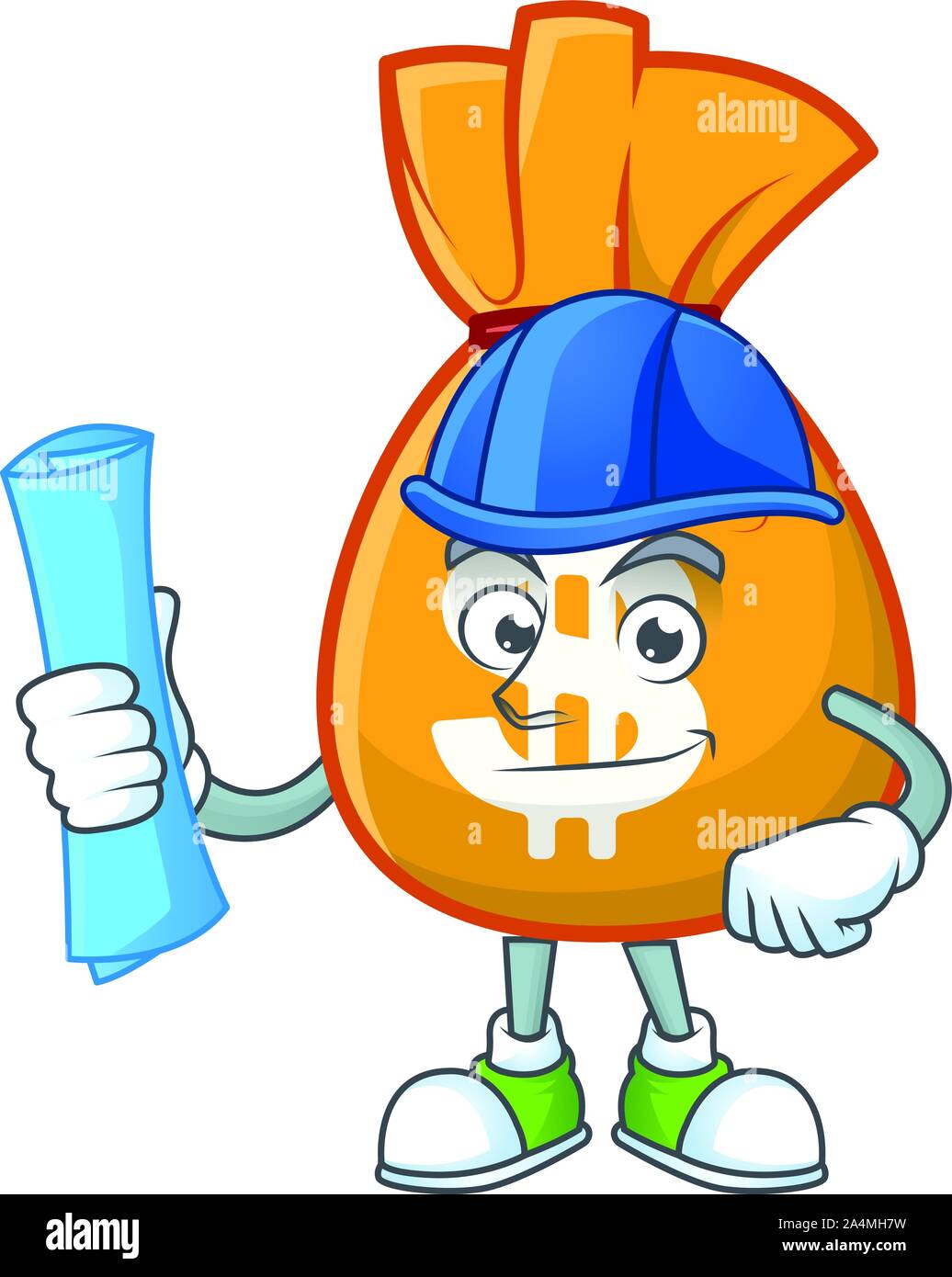 Tied money bag full Stock Vector Images - Alamy