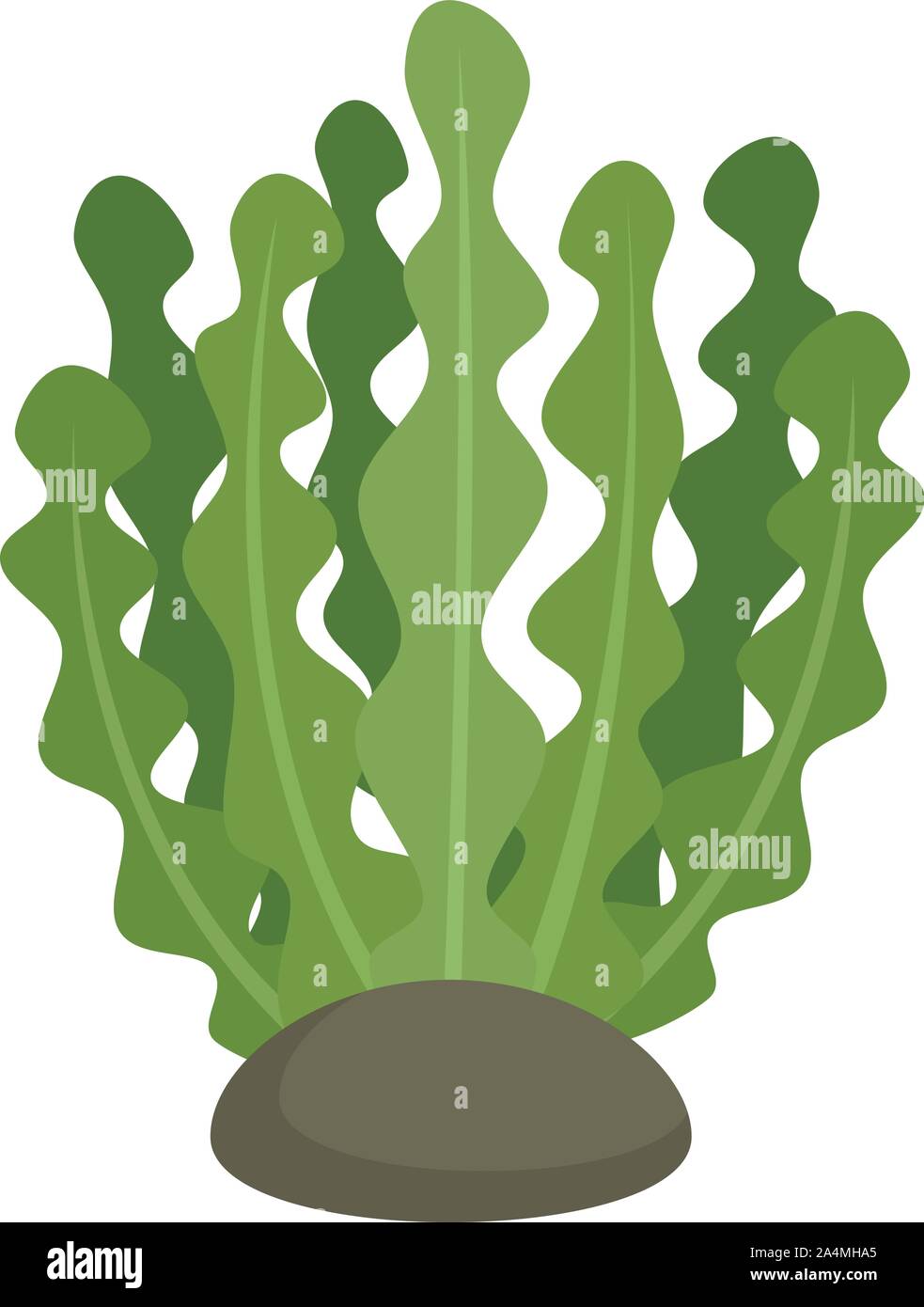 Marine bio plant icon. Flat illustration of marine bio plant vector ...