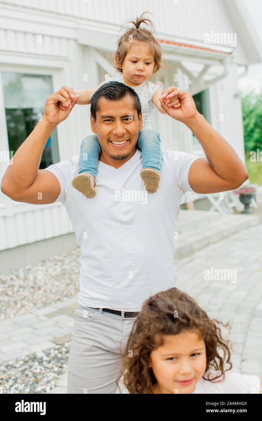 Piggyback father daughter in hi-res stock photography and images - Alamy