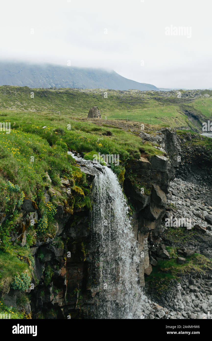 View of waterfall Stock Photo - Alamy