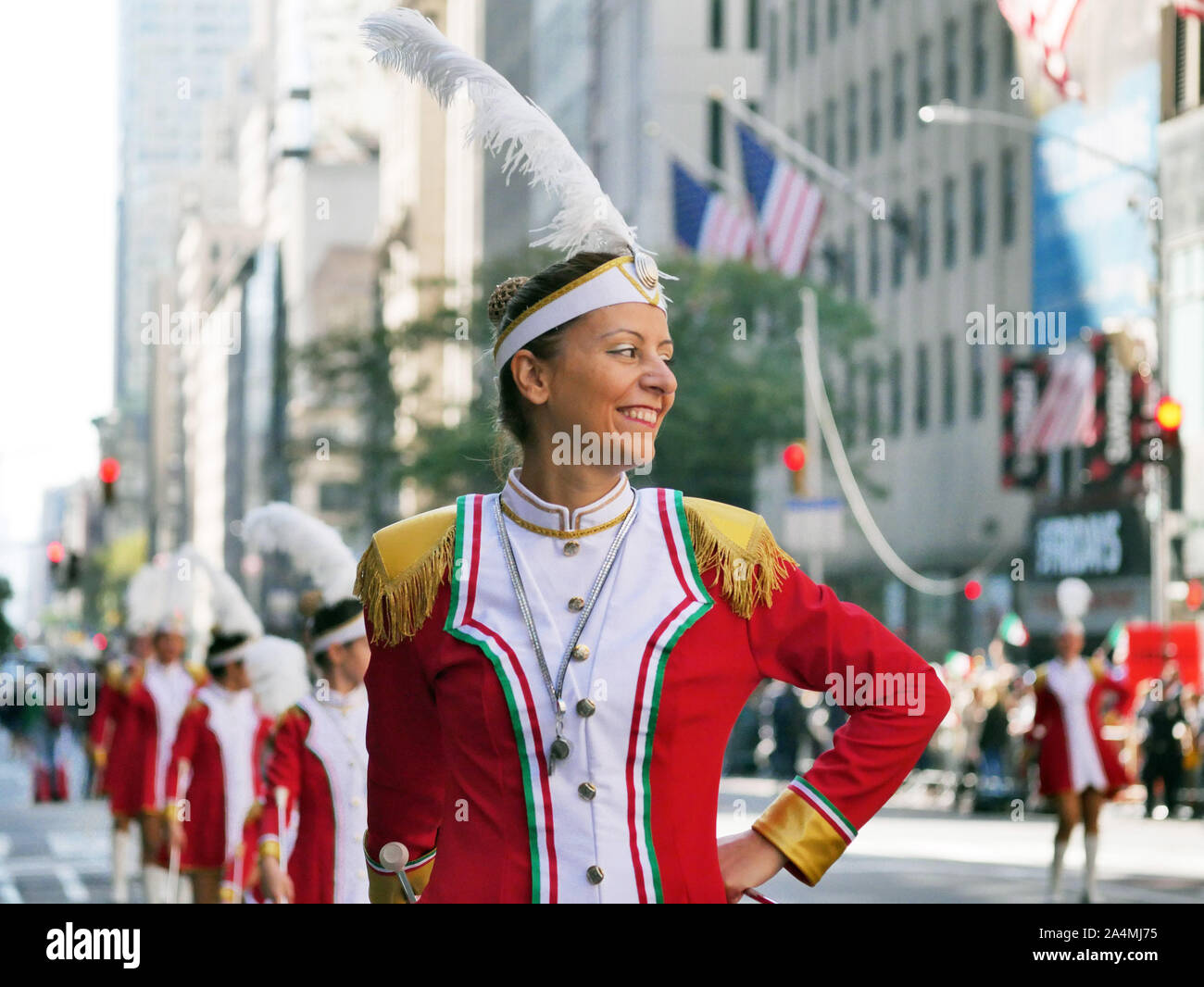 New York, New York, USA. 14th Oct, 2019. Celebrating Italian pride ...