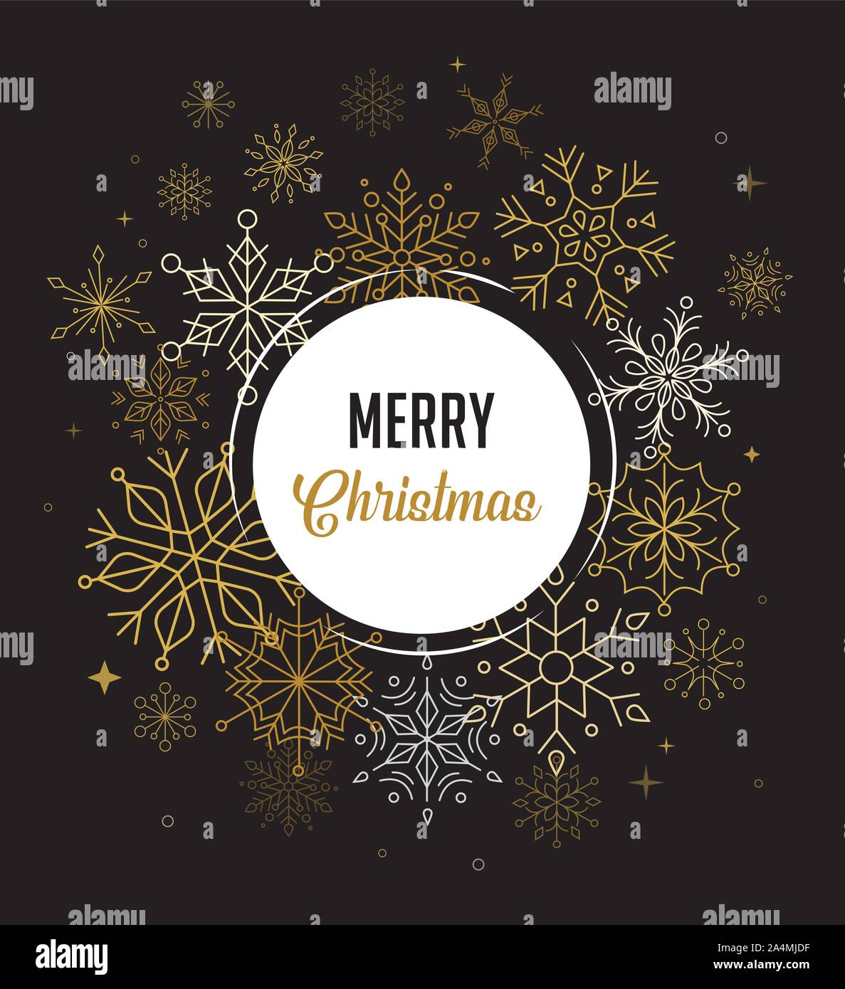 Merry christmas background with clean modern design of geometric ...