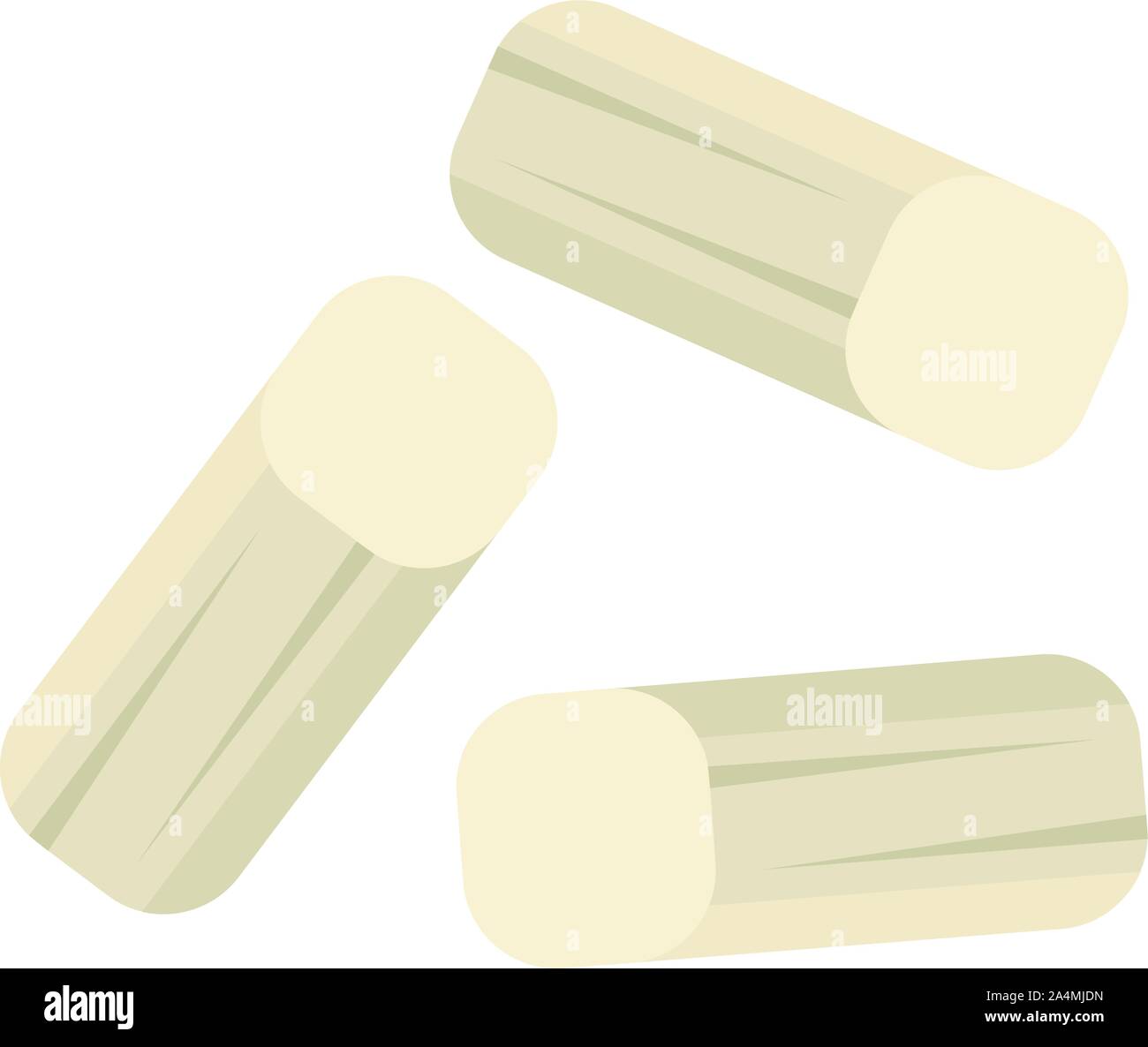 Wood sticks icon. Flat illustration of wood sticks vector icon for web ...