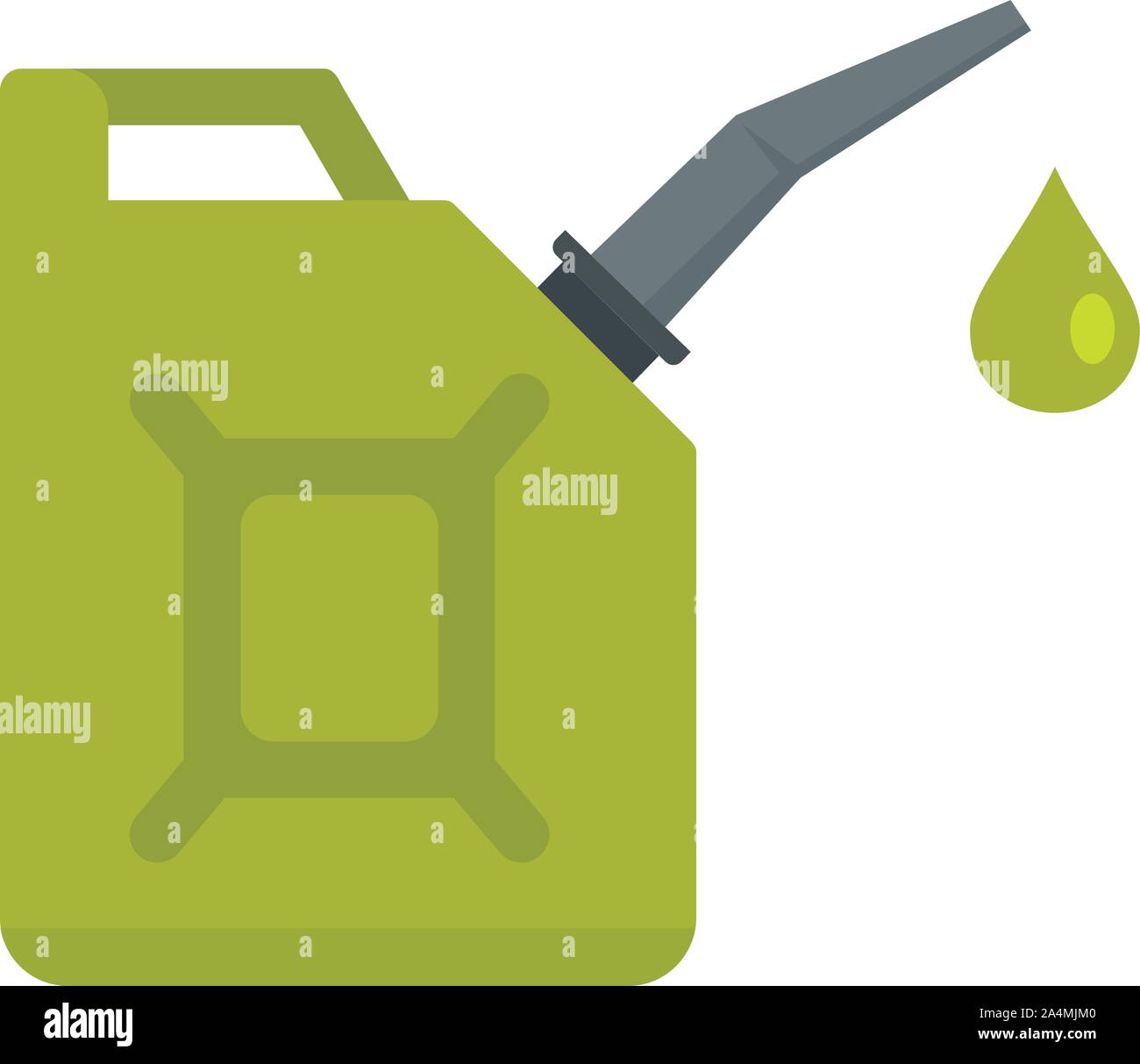Bio fuel canister icon. Flat illustration of bio fuel canister vector ...
