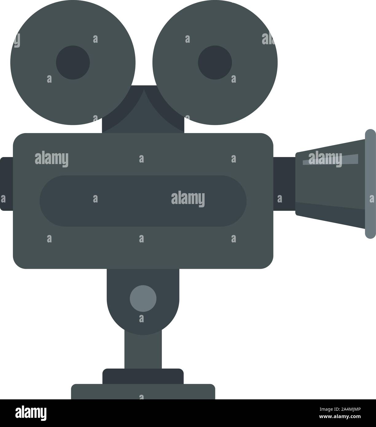 Cinema camera icon. Flat illustration of cinema camera vector icon for ...