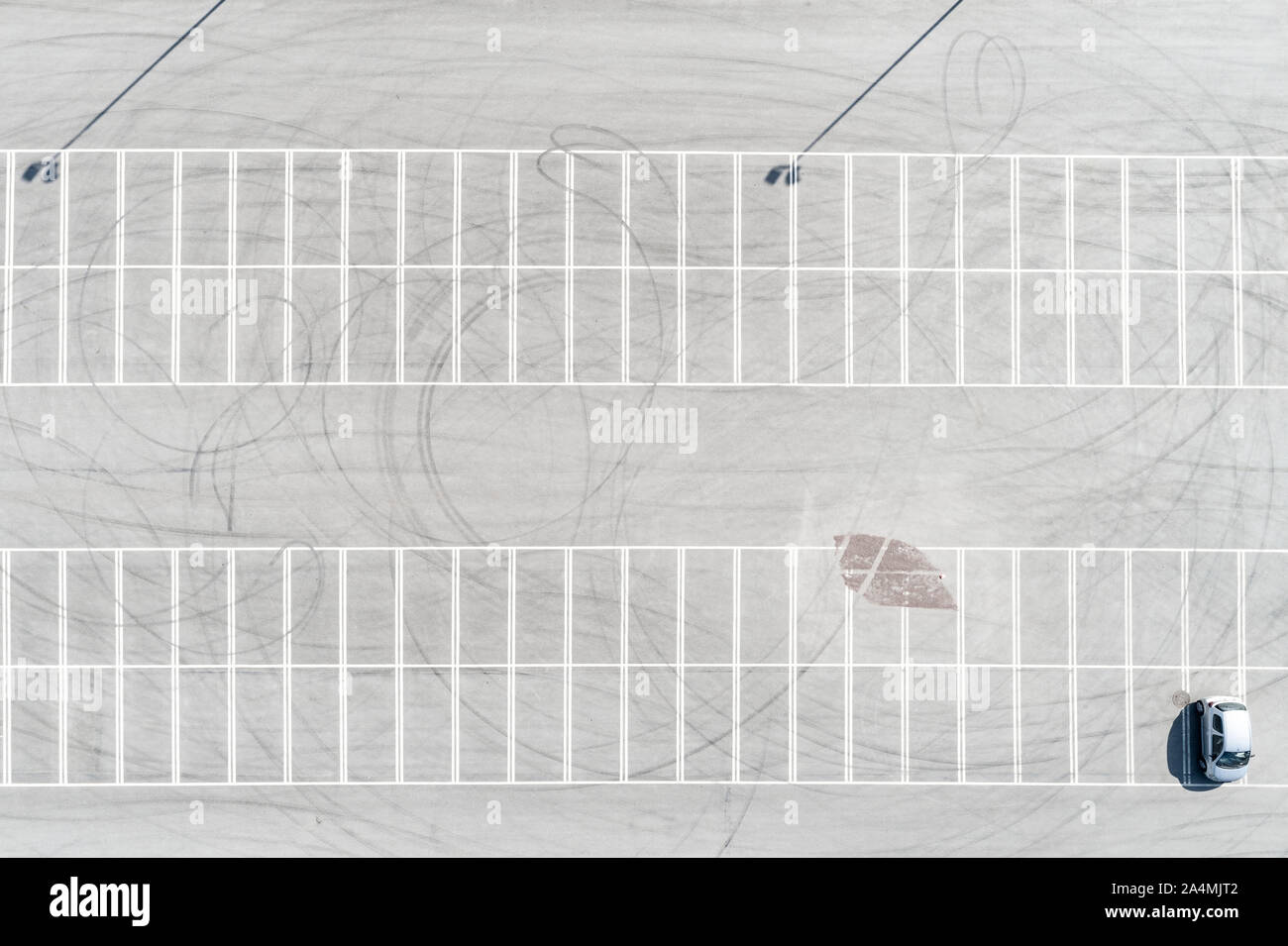 Parking, aerial view Stock Photo - Alamy